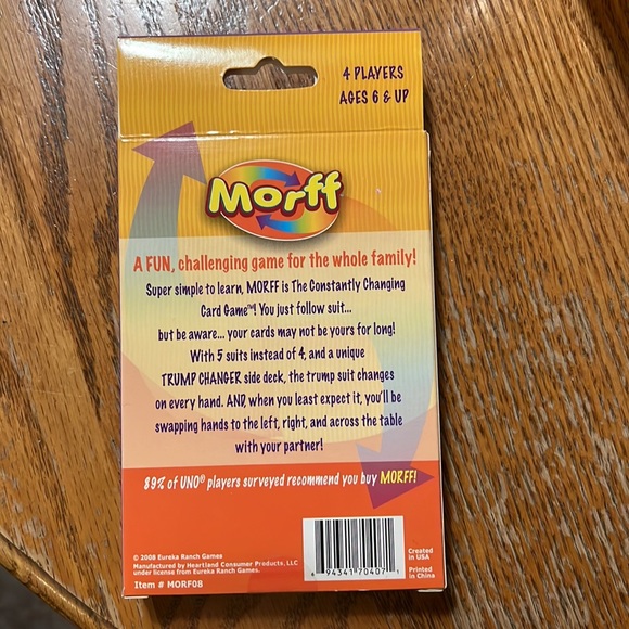 Other | Morff The Constantly Changing Card Game | Poshmark